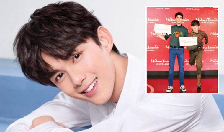 ‘อู๋เหล่ย’กับหุ่นขี้ผึ้งตัวเอง ที่อายุน้อยสุดใน‘มาดาม ทุสโซ่’